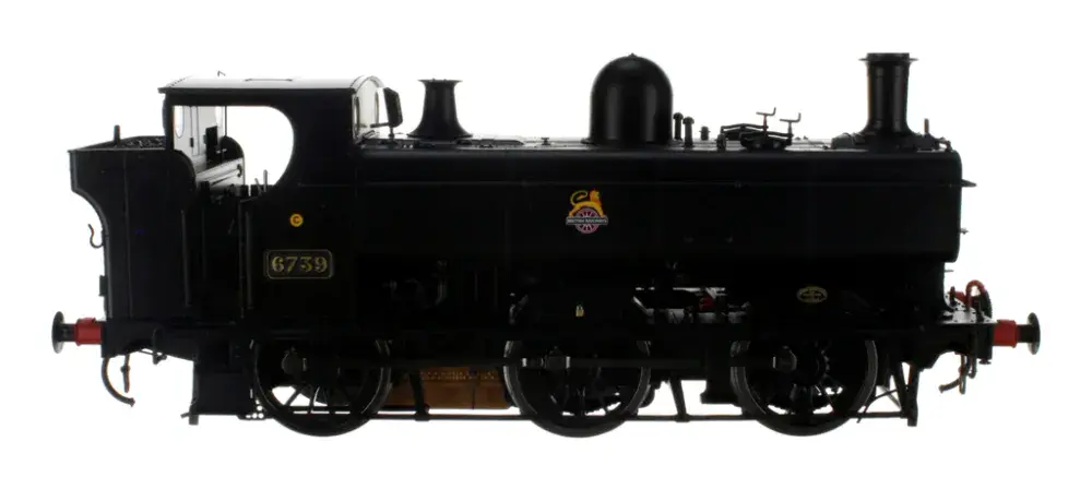 Dapol 7S-007-008 O Gauge Class 57xx Pannier 6739 BR Black Early Crest