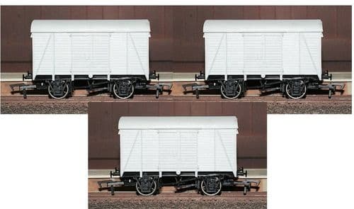 Dapol A012 3 UNPAINTED Box Van 3 Pack