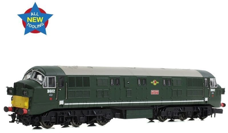 E84525 EFE Rail Class 41 Warship Headcode Box D602 Bulldog BR Green SYP