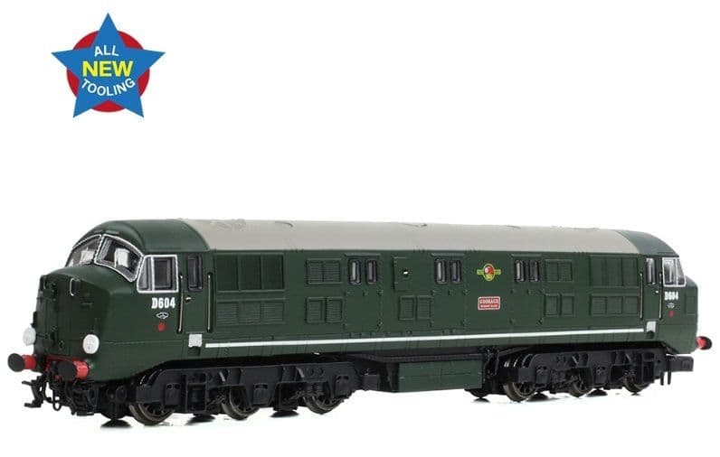 E84527 EFE Rail Class 41 Warship Disc Headcode D604 Cossack BR Green L ...