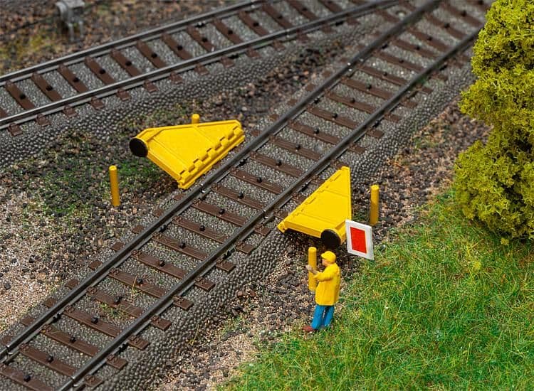 Faller 120321 Scale 1 87 HO Tilting Buffer Stops 2 Kit