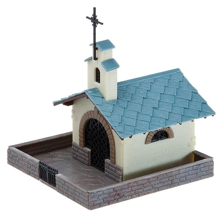 Faller 130243 HO Scale Mountain Chapel with Wrought Iron Gates Era II