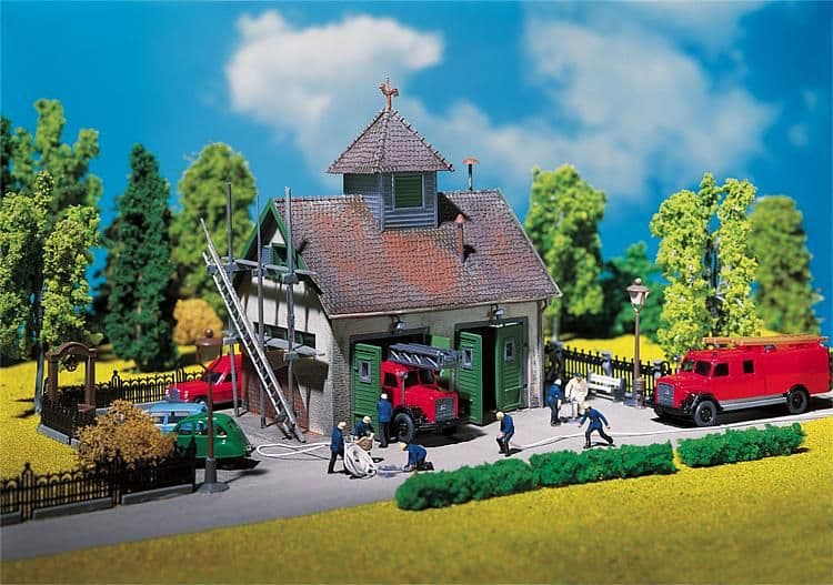 Faller 130268 HO Scale Rural Fire Station Era I