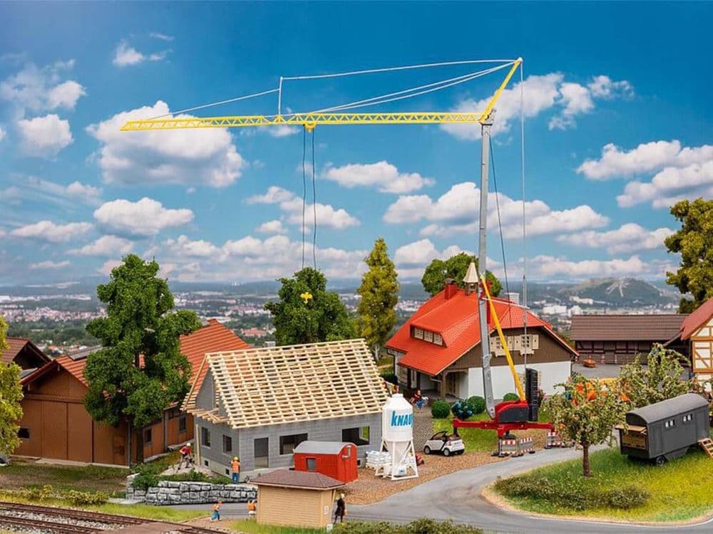 Faller 130658 Scale 1 87 HO House Under Construction Kit With Crane V