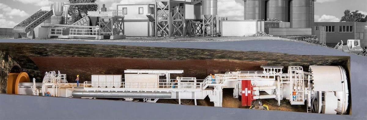 Faller 130900 Scale 1 87 HO Gripper TBM Tunnel Boring Machine Kit V