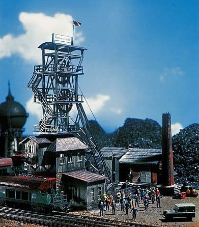 Faller 130945 HO Scale Coal Mine with Headgear Era I