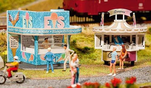 Faller 140442 HO Scale Fairground Refreshment Stalls 2