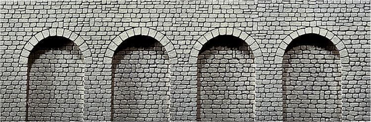 Faller 170838 Arcade Wall Natural Stone with Round Arch