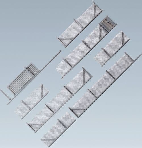 Faller 180433 HO Scale Metal Industrial Fencing