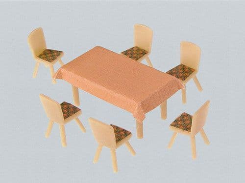 Faller 180442 HO Scale Tables and chairs