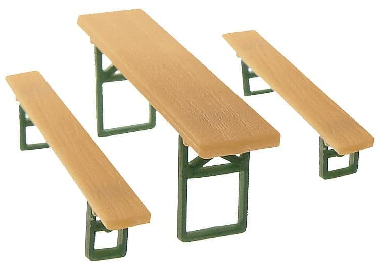 Faller 180444 HO Scale Beer Benches and Tables