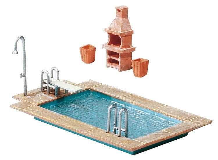 Faller 180542 HO Scale Swimming pool Utility shed