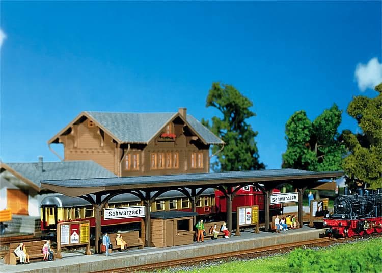 Faller 222124 N Scale Platform with Decoration Parts Era I