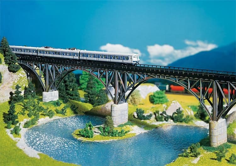 Faller 222581 N Scale Steel Arch Bridge Including Piers Era I