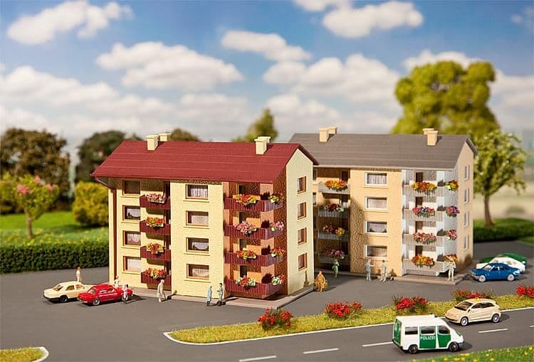 Faller 232304 N Scale Apartment Buildings 2