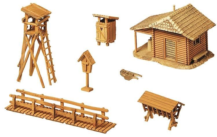 Faller 272532 N Scale Lodge with Raised Hide
