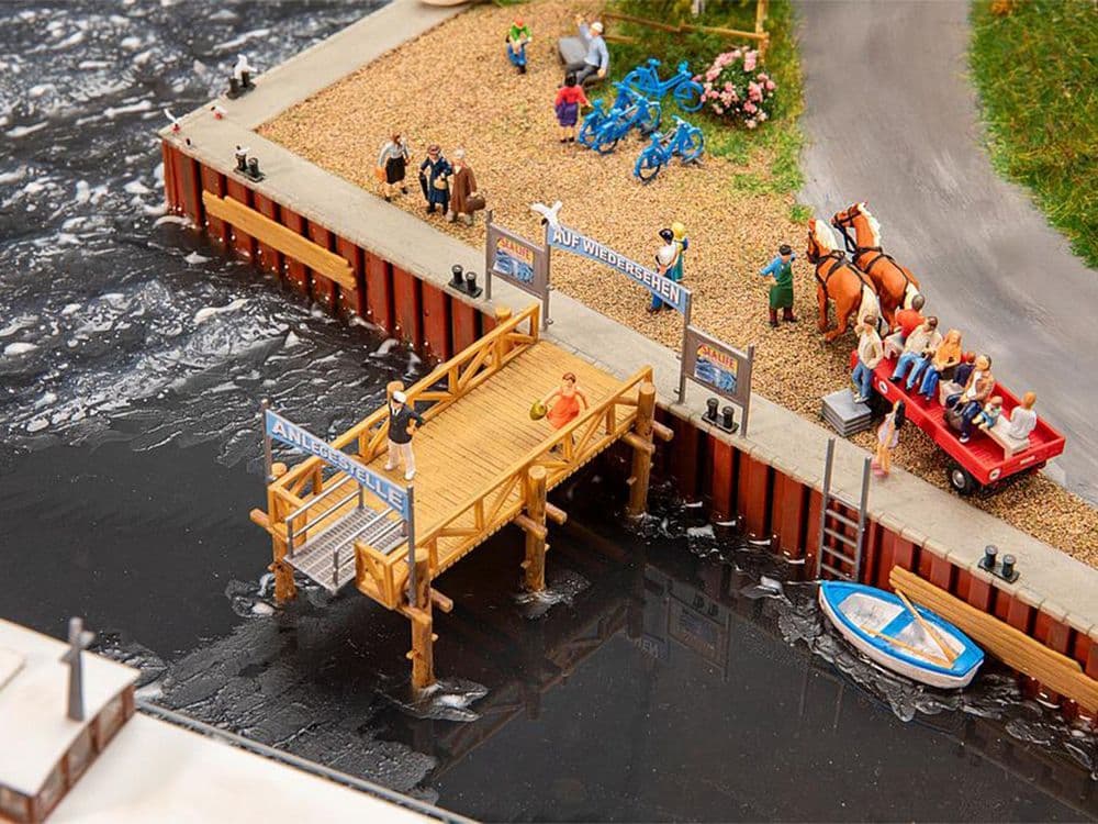 Faller130511 Scale 1 87 HO Pier With Quay Walls Kit III