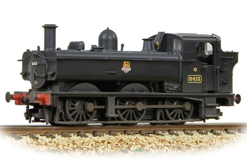 Farish 371-986C GWR 64XX Pannier Tank 6413 BR Black Early Emblem W