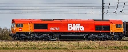 GM2210102 GBRf Class 66783 The Flying Dustman Biffa Livery
