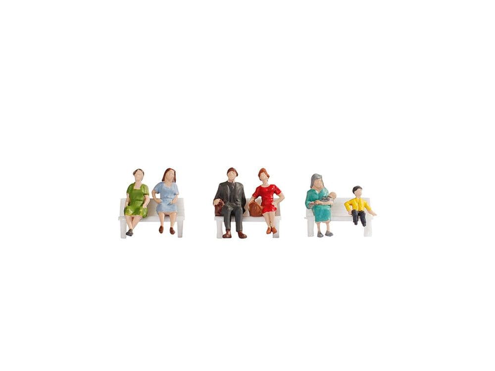 GM3910104 Scale 1 120 TT Sitting People 6 Hobby Figure Set