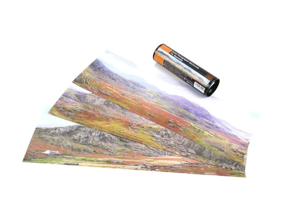GM760 Scale N The Mountains Small Photo Backscene 1372x152mm