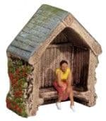 Harburn Hobbies CG 249 Garden Arbour with Slated Roof figure not included