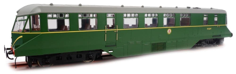 Heljan 1905 Scale 1 43 O AEC Railcar BR Green W/Speed Whiskers Grey Roof