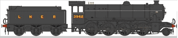 Heljan 6603920 LNER black livery class 02 Tango 3920