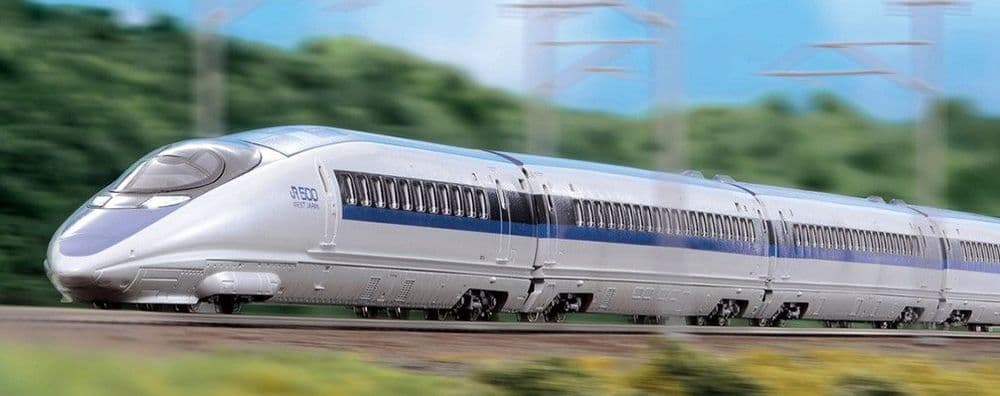 K10-1794 Scale 1 150 N JR 500 Shinkansen Nozomi Bullet Train 8 Car Powered Set