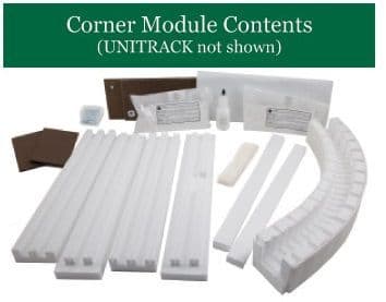 K28886 N Gauge Kato UniTrack T-Trak Subterrain Corner Kit