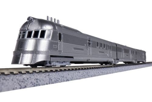 Kato 106-101 CB&Q Pioneer Zephyr 3 Unit Set 3 Cars Set N scale