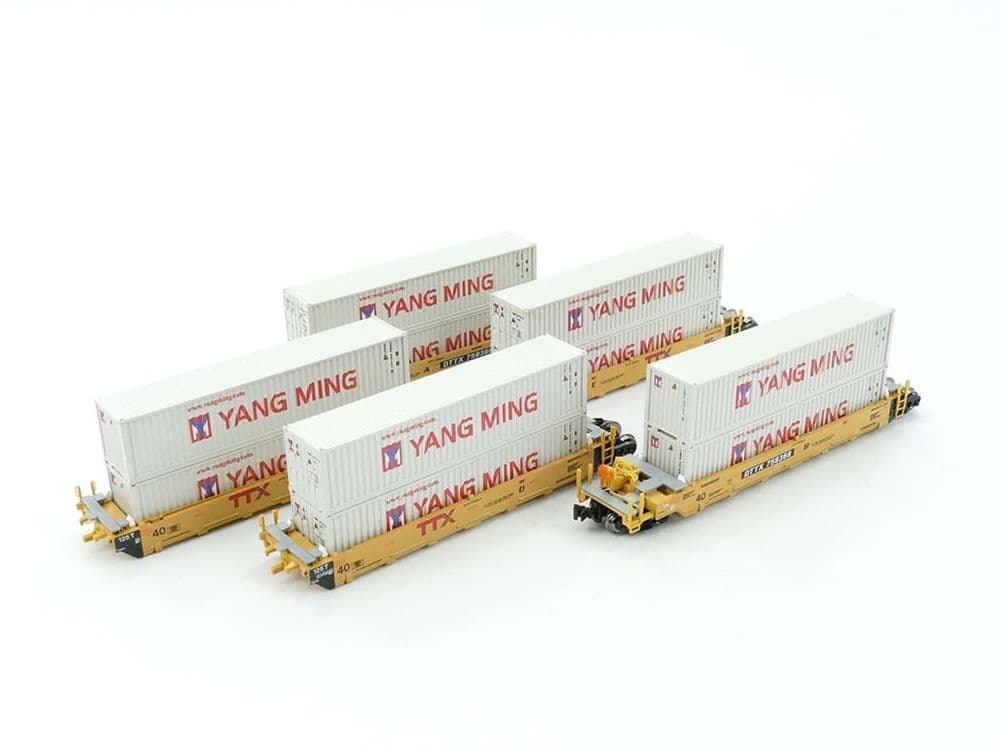 Kato 106-6213 Scale 1 150 N Gunderson MAXI-I 5 Unit Set TTX 759368