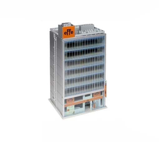 Kato 23-438C Diotown High Rise Building Boutiques Silver Pre-Built