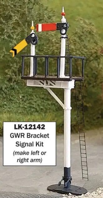 LK12142 Peco GWR Double Arm Home Junction Bracket Signal Kit