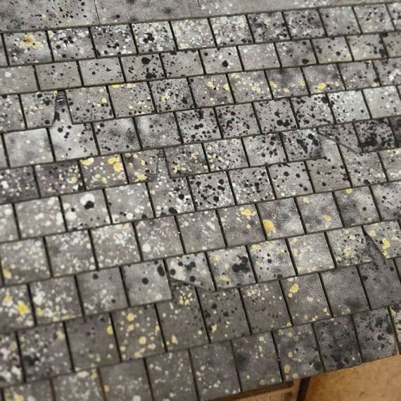 LX410 SMS OO Pre-Weathered Laser Cut Roof Slates A4 Sheet - OO/4mm/1 76