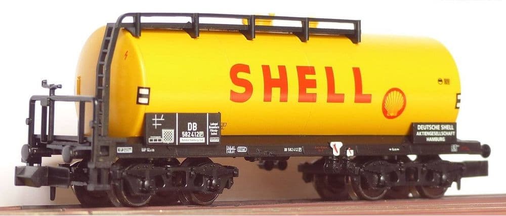 Minitrix 15504-04 N DC Tank Car SHELL