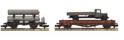 Minitrix Track 15243 N 1 160 Car Set with a Gas Bottle Cart DR Ep III