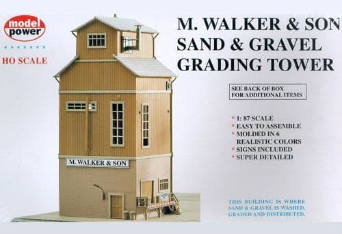 Model Power 301 M Walker & Son Sand & Gravel Grading Tower Building Kit