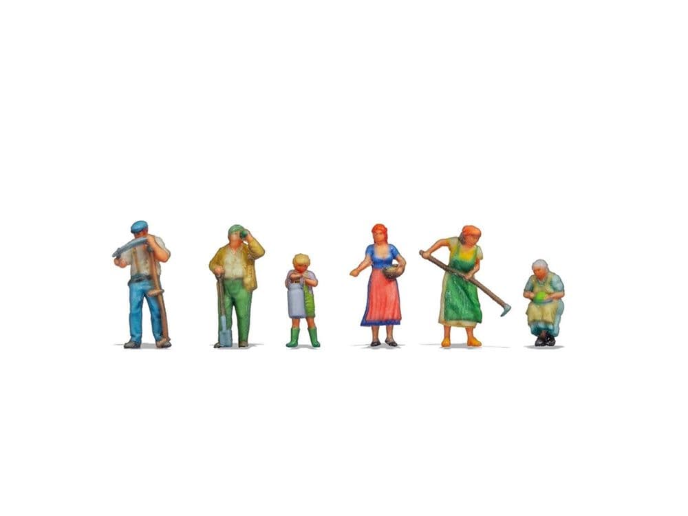 Noch 35600 Scale 1 160 Farmers 6 3D Master Figure Set
