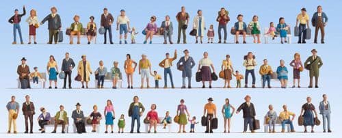 Noch 46070 Scale 1 120 TT People 60 Mega Economy Figure Set