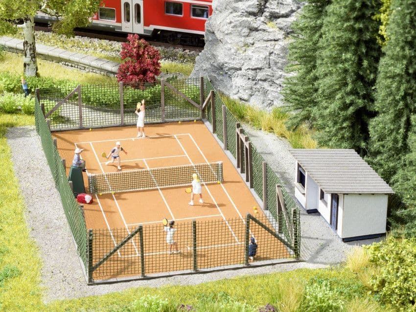 Noch 65615 Scale s 1 87 Scale HO Scale TENNIS COURT SCENERY SET