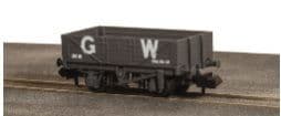 NR5000 W PECO N RTR 9ft 5 plank open wagon GWR grey