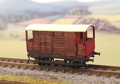 OCWW AL065 N Scale Kit LSWR 20T Road Van Brake Van