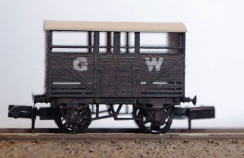 OCWW ALN006 Kit N Scale GWR Small Cattle Wagon Diag W 3