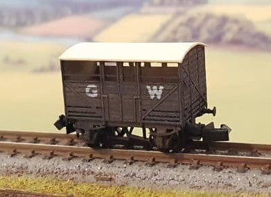 OCWW ALN006 Kit N Scale GWR Small Cattle Wagon Diag W 3