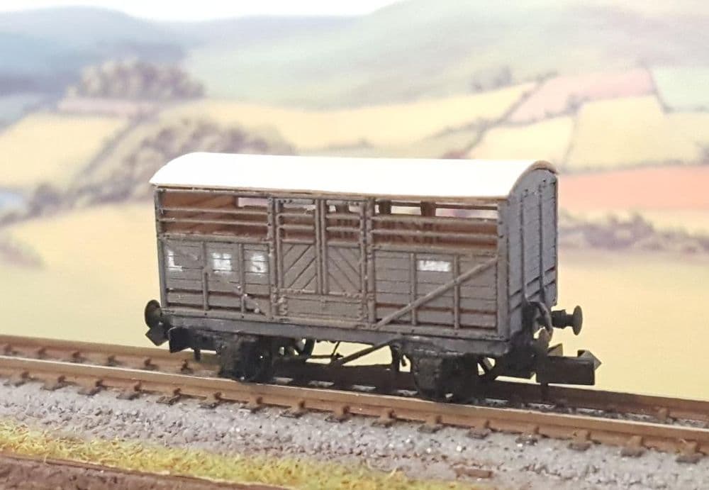 OCWW ALN034 N Scale LMS D1661 Cattle Wagon