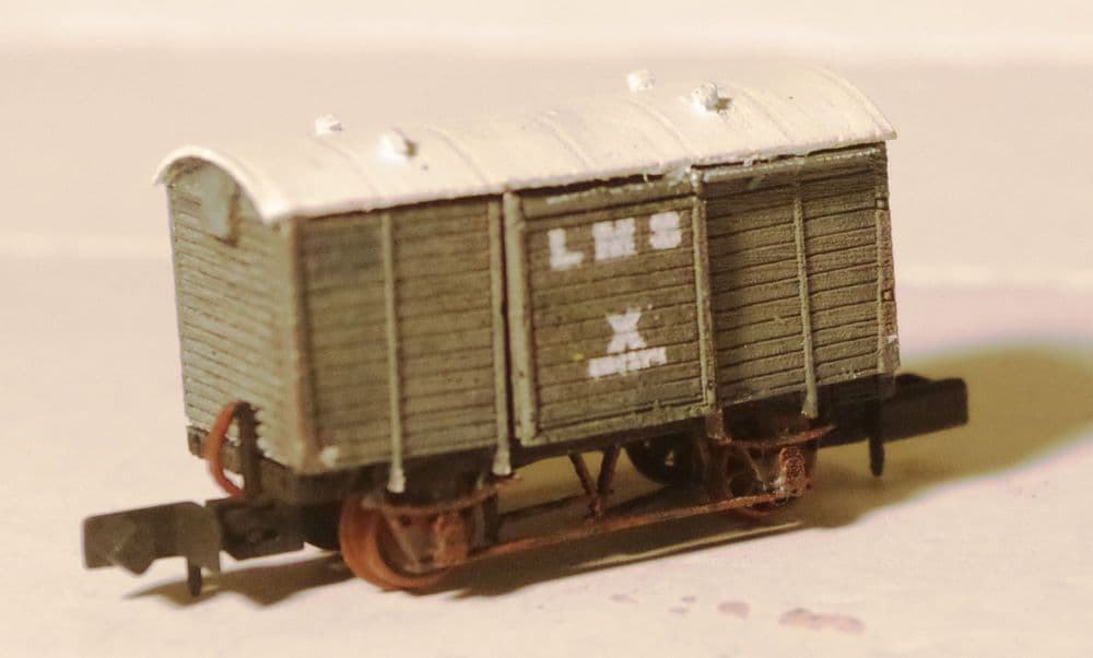 OCWW ALN039 N Scale Kit LMS D1891 12T Fitted Goods Van