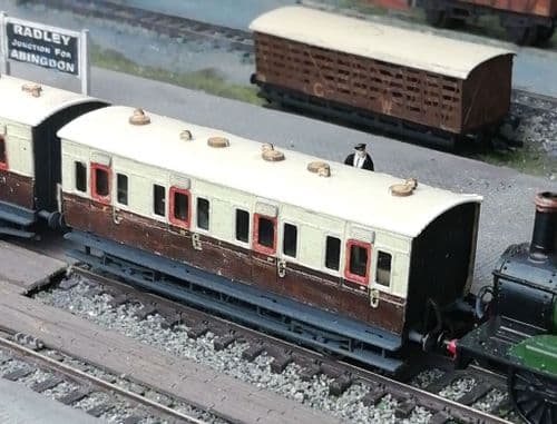 OCWW ALTT120 041 1 120 Scale GWR 4-Wheeled Coach Kit Diag R1 First