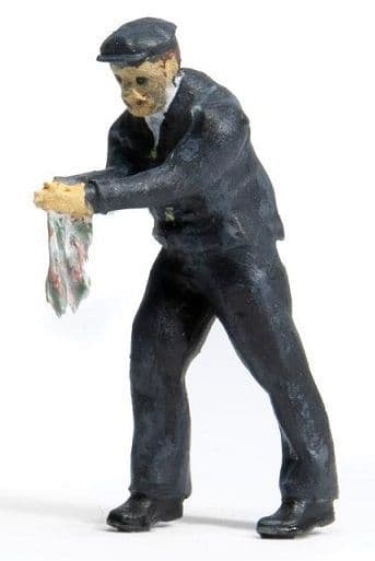 OSBfigO011a O Gauge Signalman 1 Unpainted