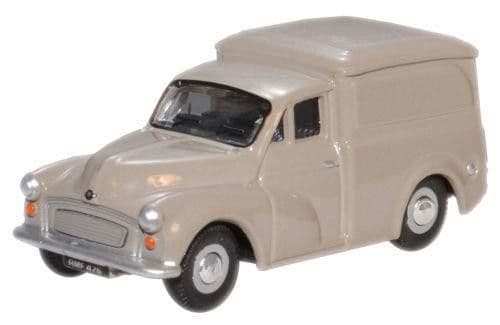 Oxford Diecast 76MM057 Scale 1 76 OO Morris Minor Van Sandy Beige